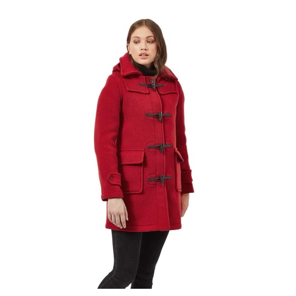 Montgomery | Jackets & Coats | Montgomery Coat Made In London Red Wool ...